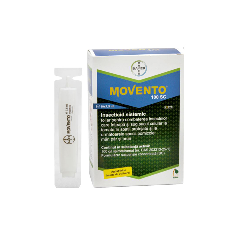 Insecticid MOVENTO 100 SC - 10ml, Bayer, Sistemic, Pomi fructiferi ...