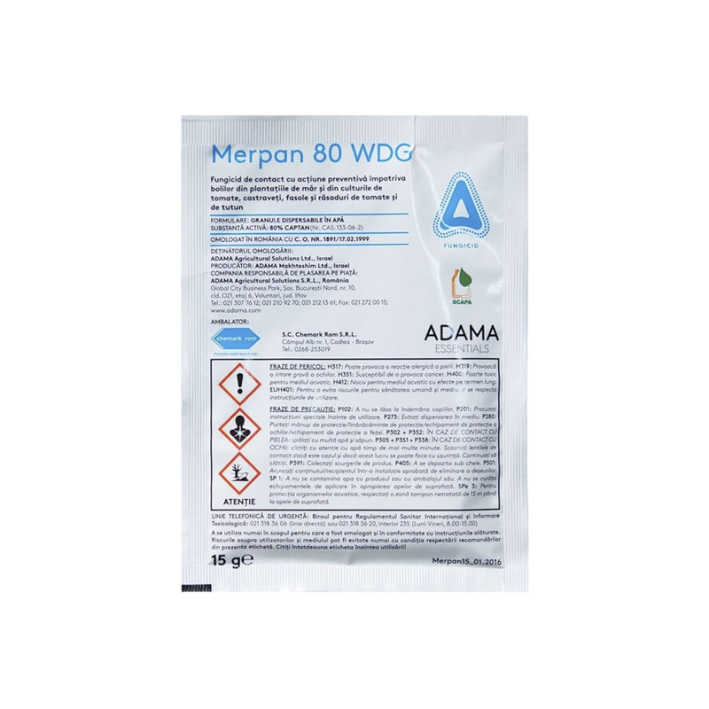 Fungicid Merpan 80 WDG 15g @ Agronor