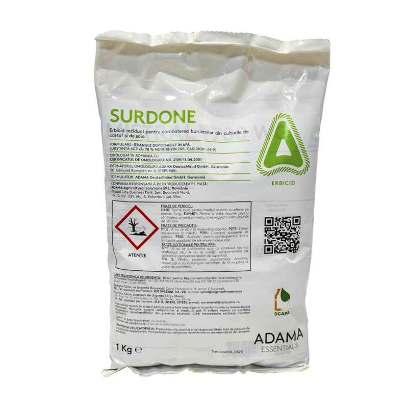 Erbicid SURDONE 70 WDG - 1kg, cartofi, soia, preemergent @ Agronor